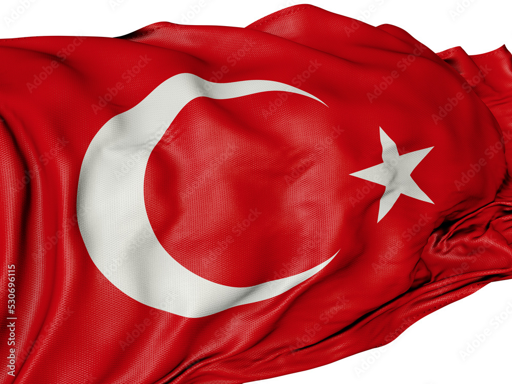 Turkish Flag - Turkey Transparent Background Design Stock Illustration ...
