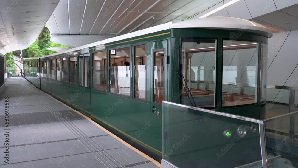 The new Peak Tram generation is seen stationed in Hong Kong. Hong Kong ...