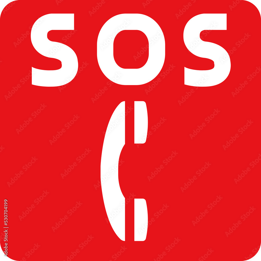public safety sign (pictogram) / Emergency telephone (png) Stock ...