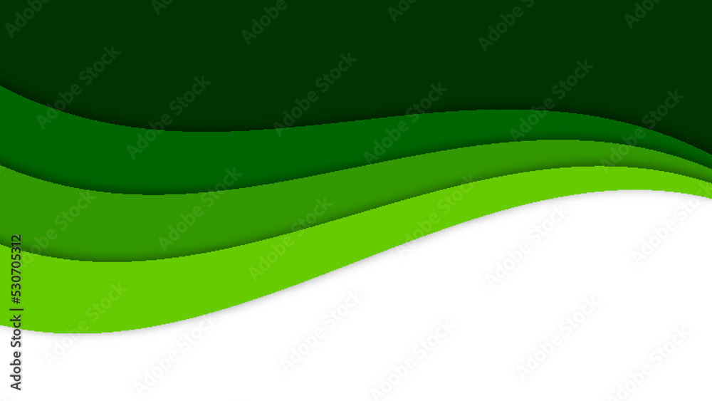 Abstract green wave vector background Stock Vector | Adobe Stock