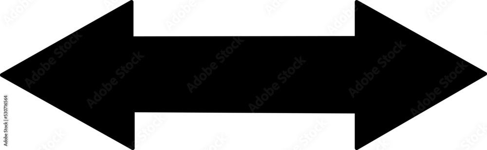 2 side arrow illustration icon illustration on white background..eps Stock Vector | Adobe Stock
