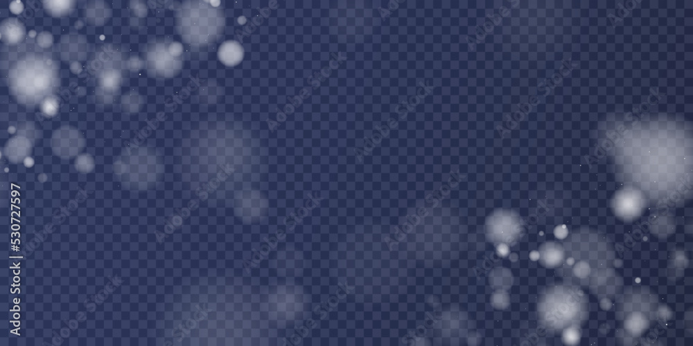 Light effect with lots of glittery glare particles shining on a ...