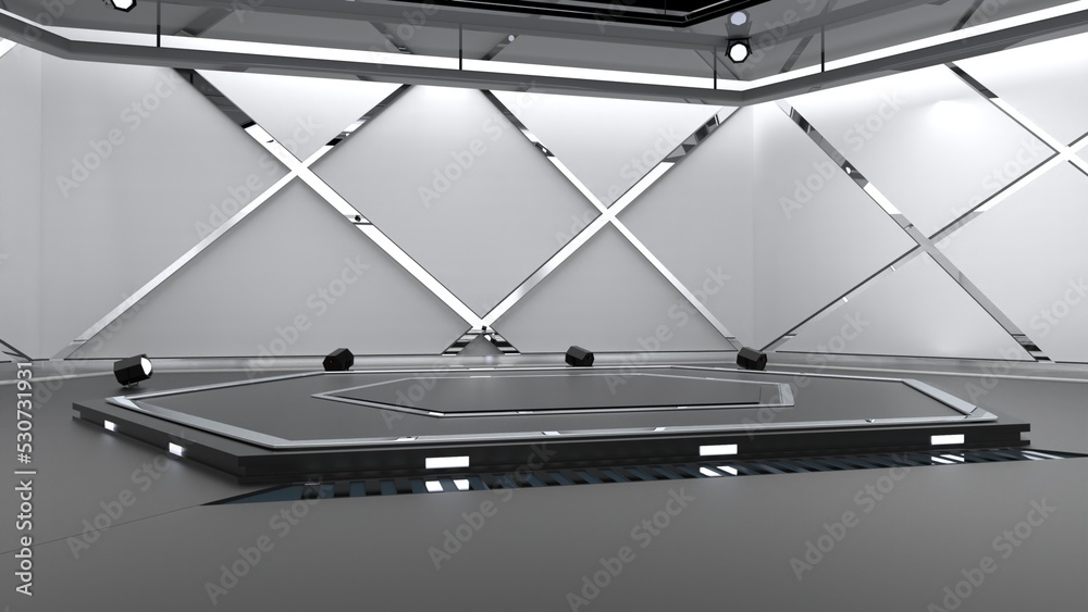 Studio Set Background 2268_3D Virtual TV Studio News_Studio Background ...