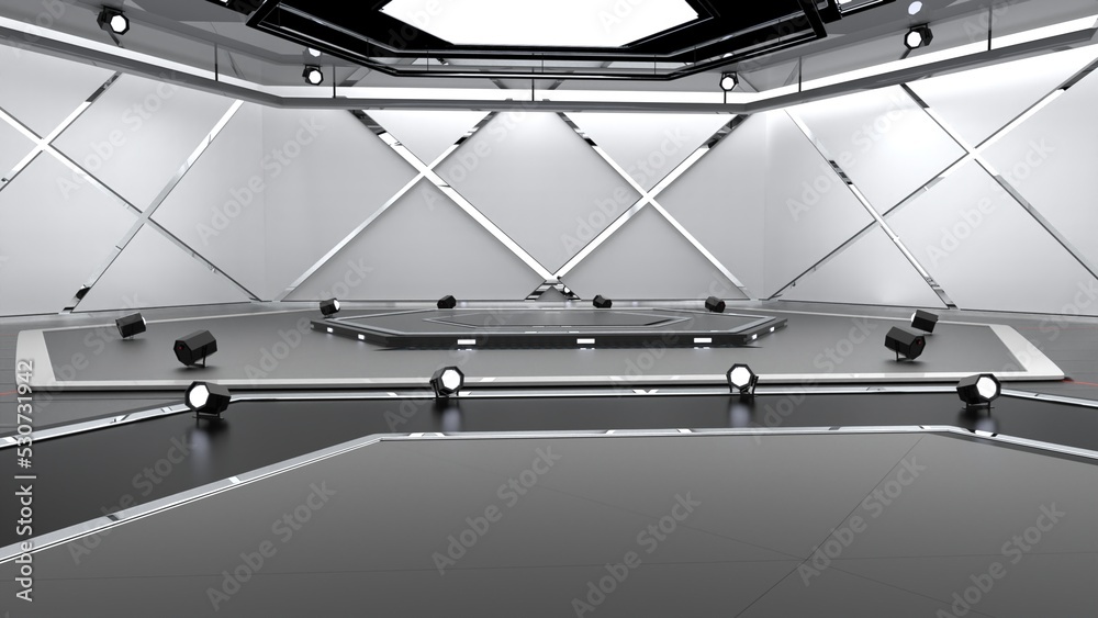 Studio Set Background 2268_3D Virtual TV Studio News_Studio Background ...