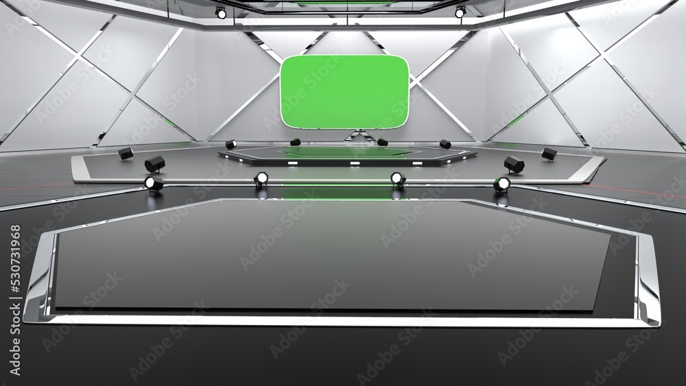 Studio Set Background 2268_3D Virtual TV Studio News_Studio Background ...