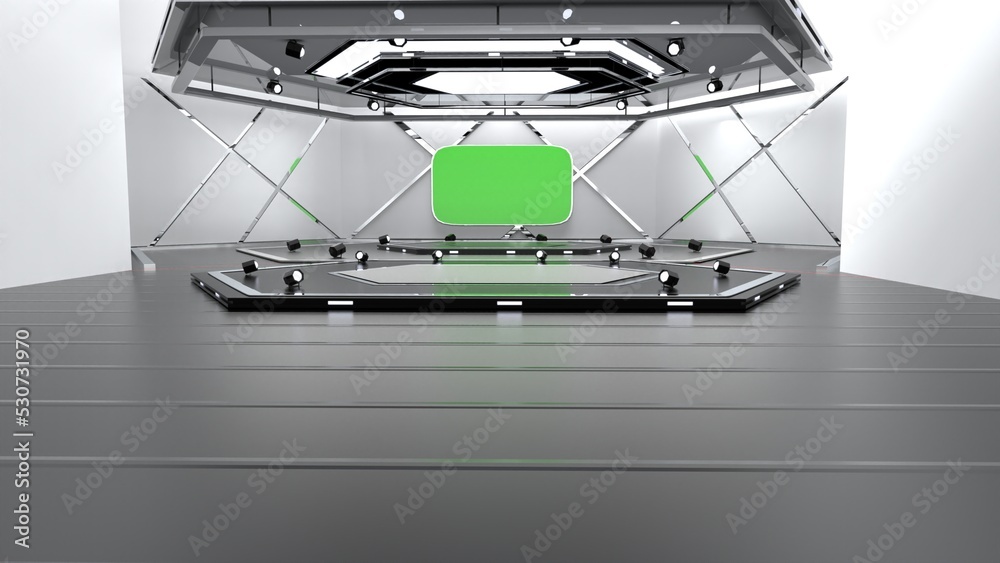 Studio Set Background 2268_3D Virtual TV Studio News_Studio Background ...