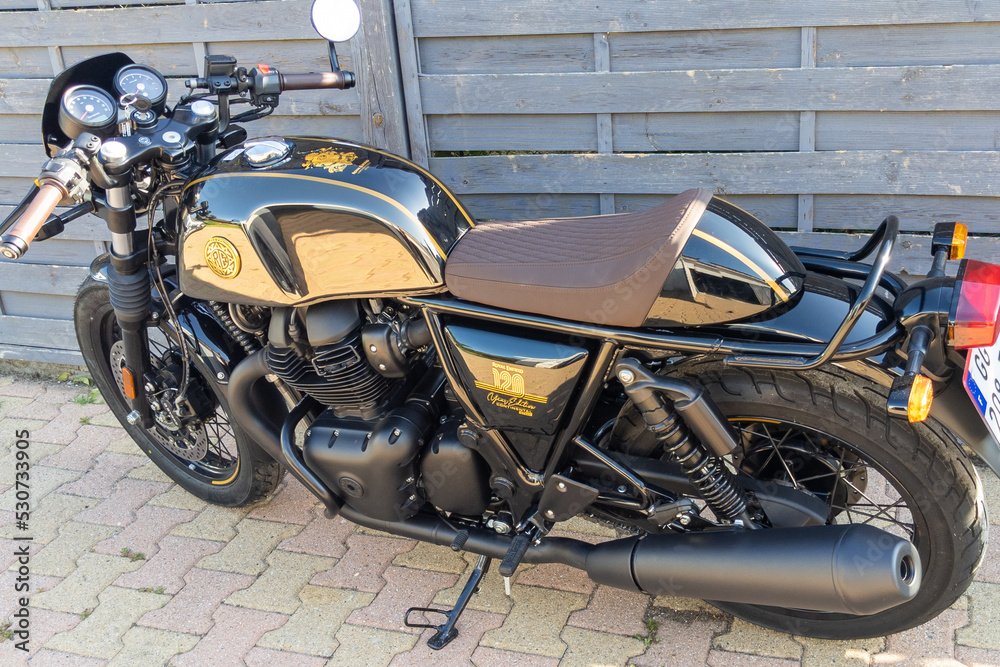 Royal Enfield black 120th Anniversary limited edition continental ...