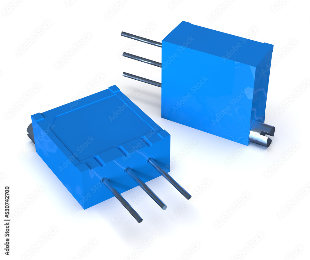 Adjustable trimmer potentiometer Stock Illustration | Adobe Stock