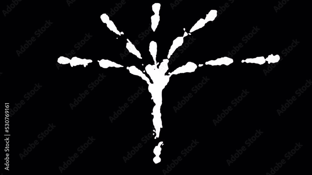 Water liquid lines fx shape, transparent background, alpha prores alpha ...