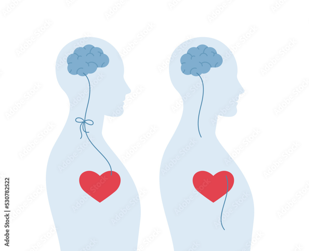 Mental health and emotional regulation concept. Vector flat design ...