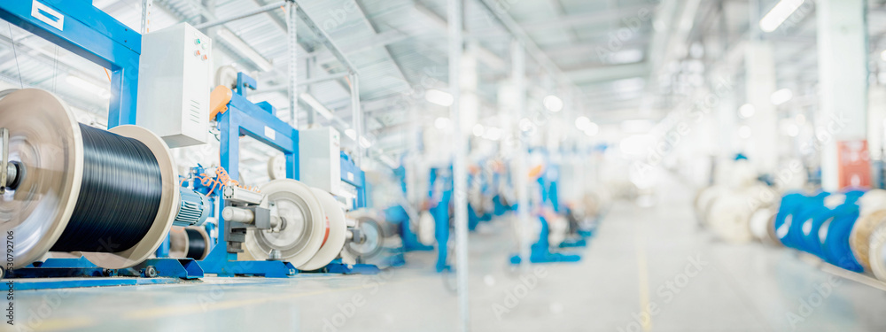 industrial production of fiber optic cable for telecommunication ...