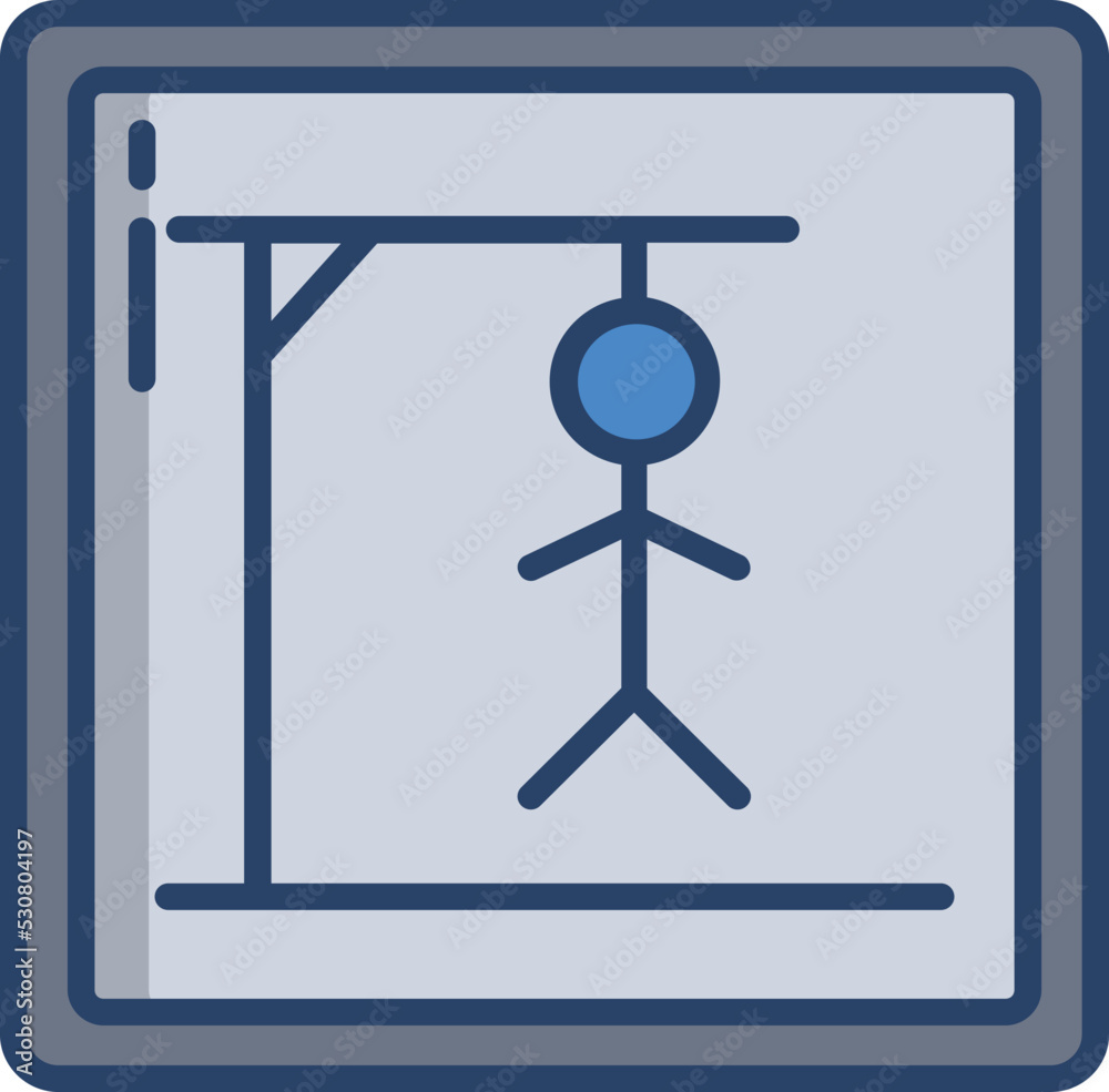 Vector icon of a hangman isolated on white background Stock Vector ...