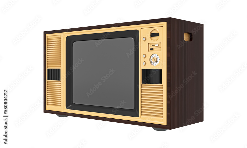 Retro old vintage TV. old model color television. Classic Vintage Retro ...
