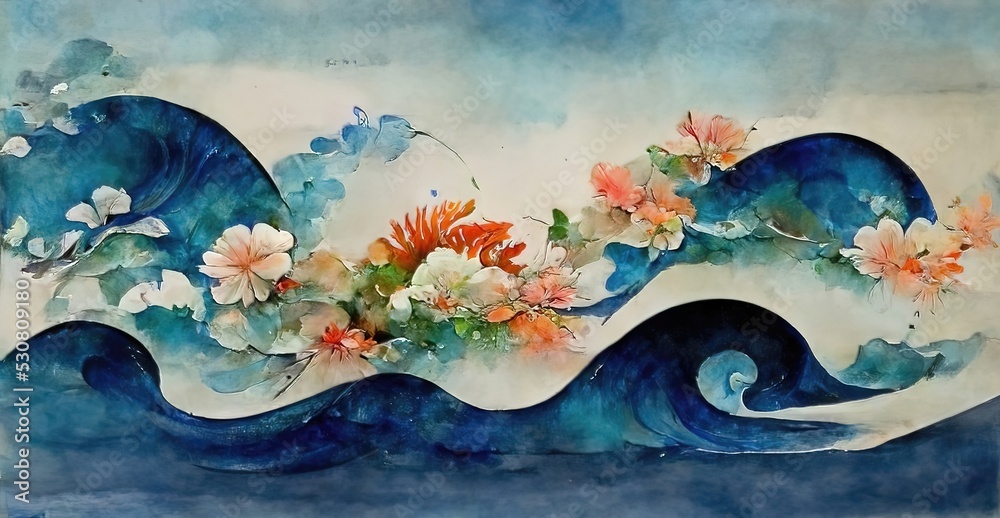 Chinese Ocean Painting