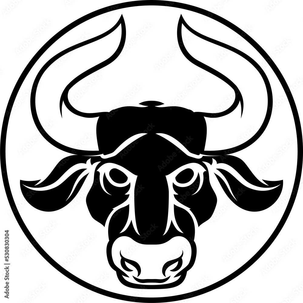 Taurus Bull Horoscope Zodiac Sign Stock Illustration | Adobe Stock