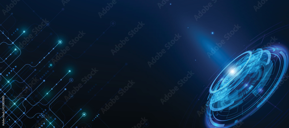 Abstract hi tech. Abstract digital background with technology. Vector ...