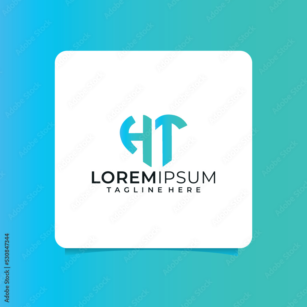 ht letter design for logo and icon.az typography for technology ...