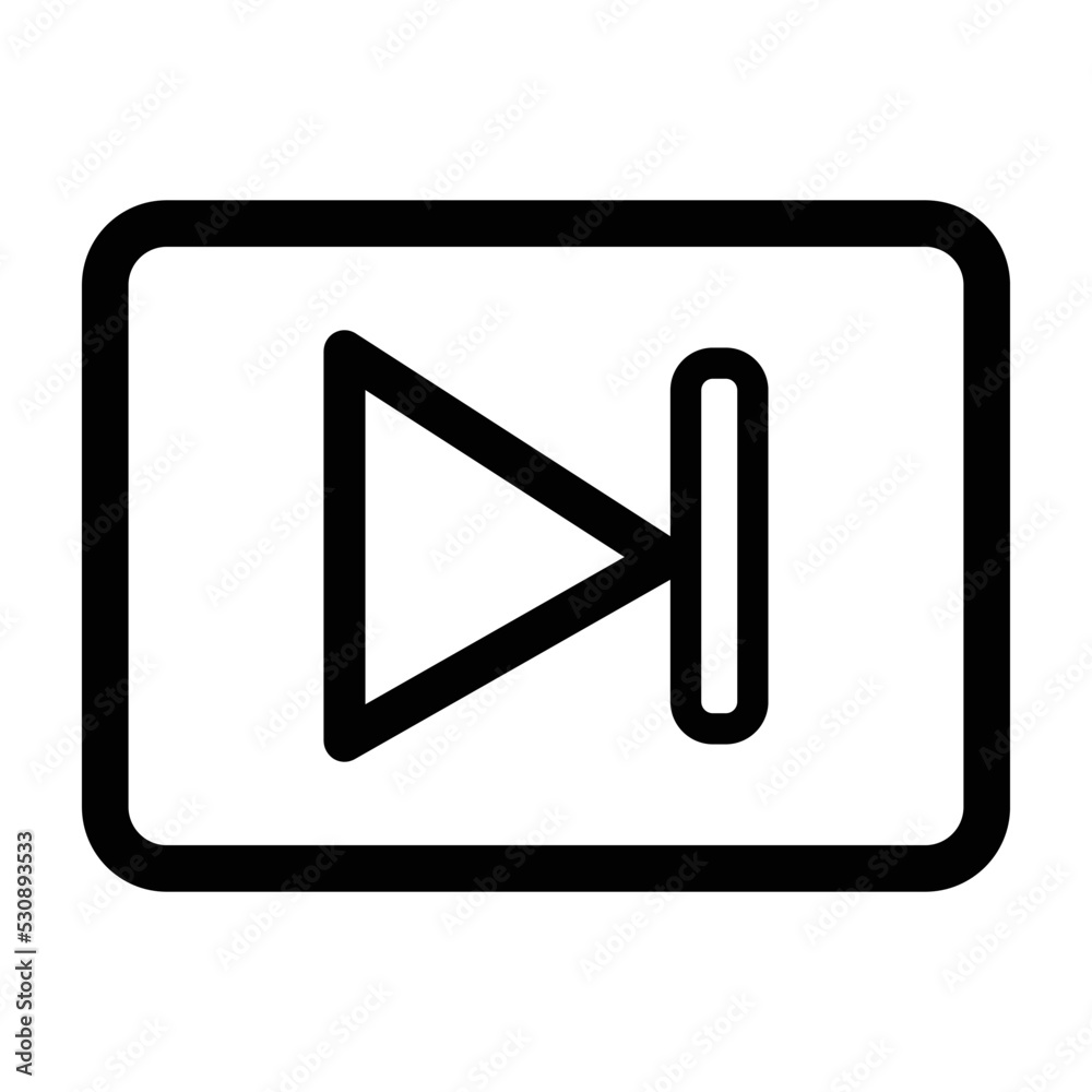 Set of video icons for logo design illustrator, play and pause and ...