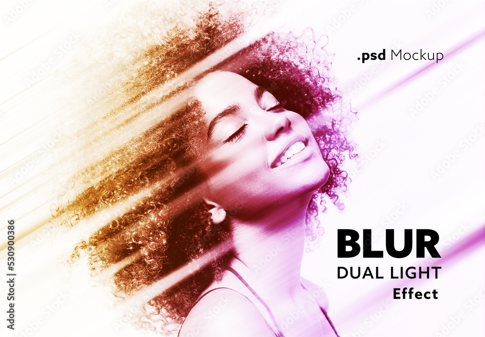 Blur Dual Light Effect Stock Template | Adobe Stock
