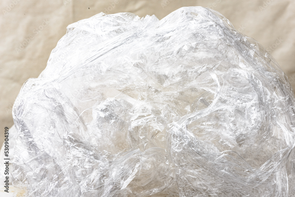 plastic wrap background texture in scale of light and shadow Stock ...