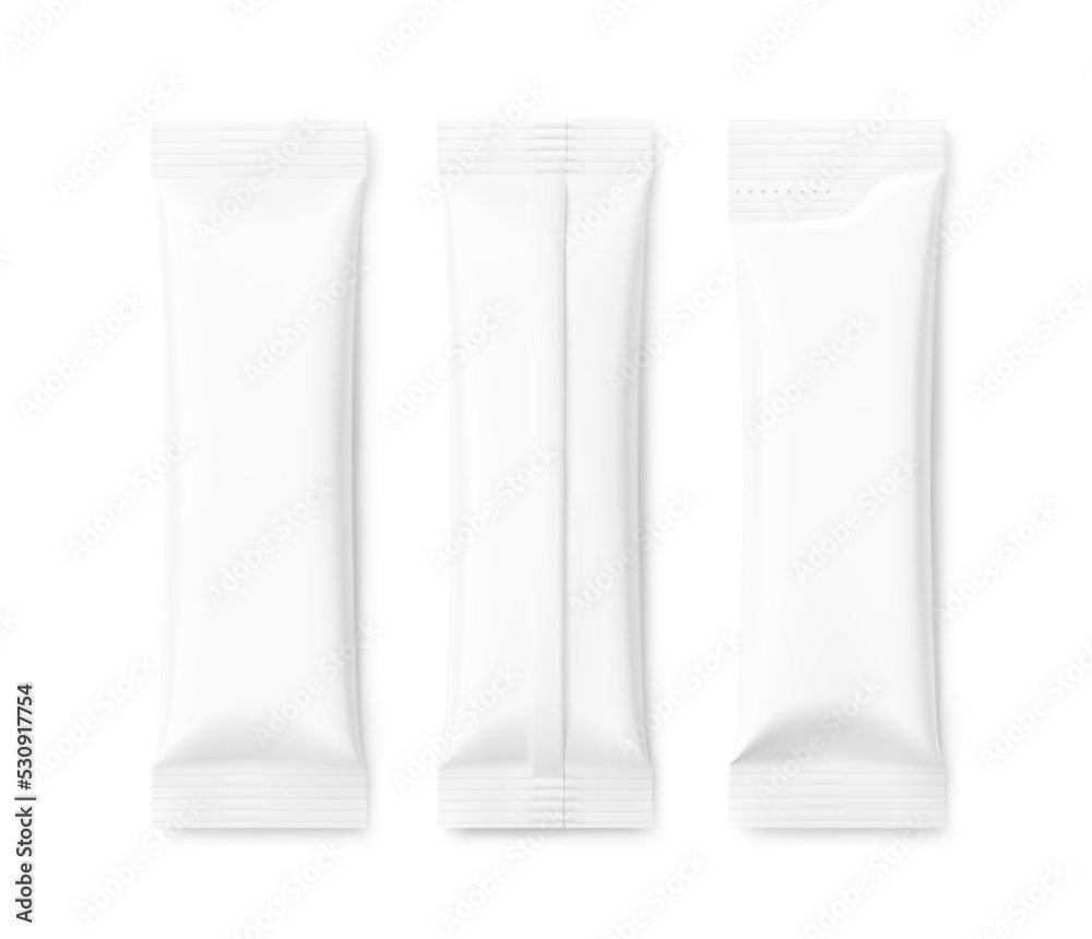 Blank stick mockup set. Two types of tops. Vector illustration isolated ...