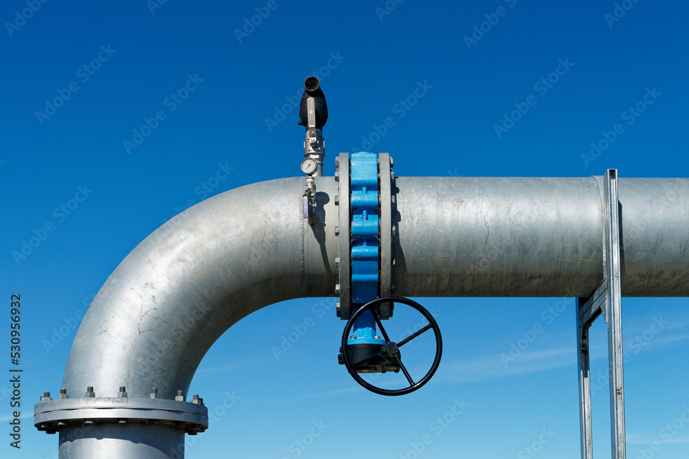 Large scale irrigation system on a dairy farm Stock Photo | Adobe Stock