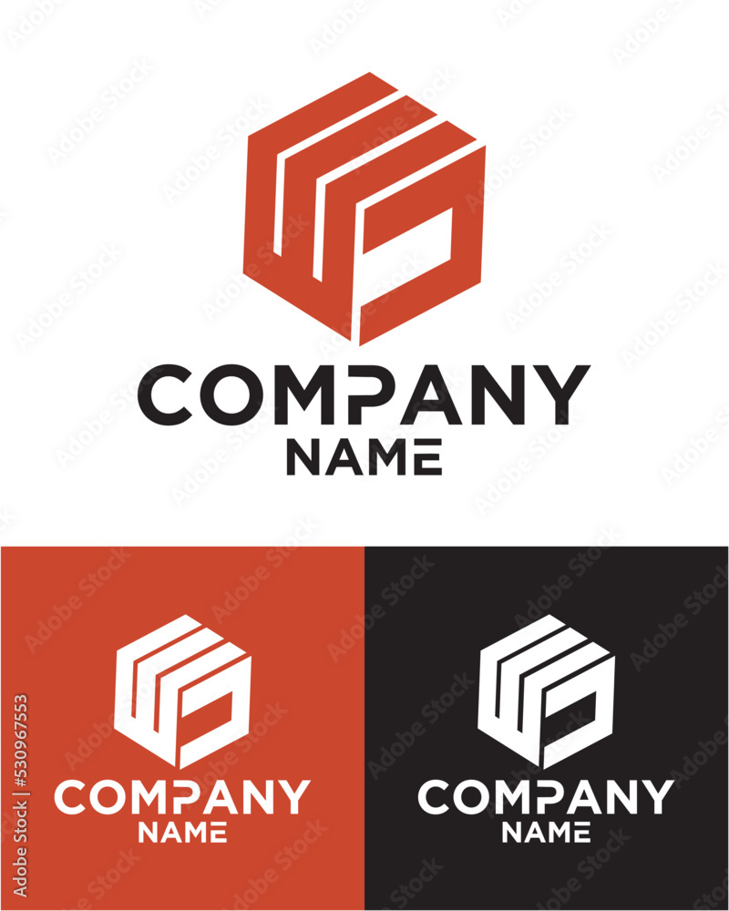 Initial letter w c logo vector design template Stock Vector | Adobe Stock