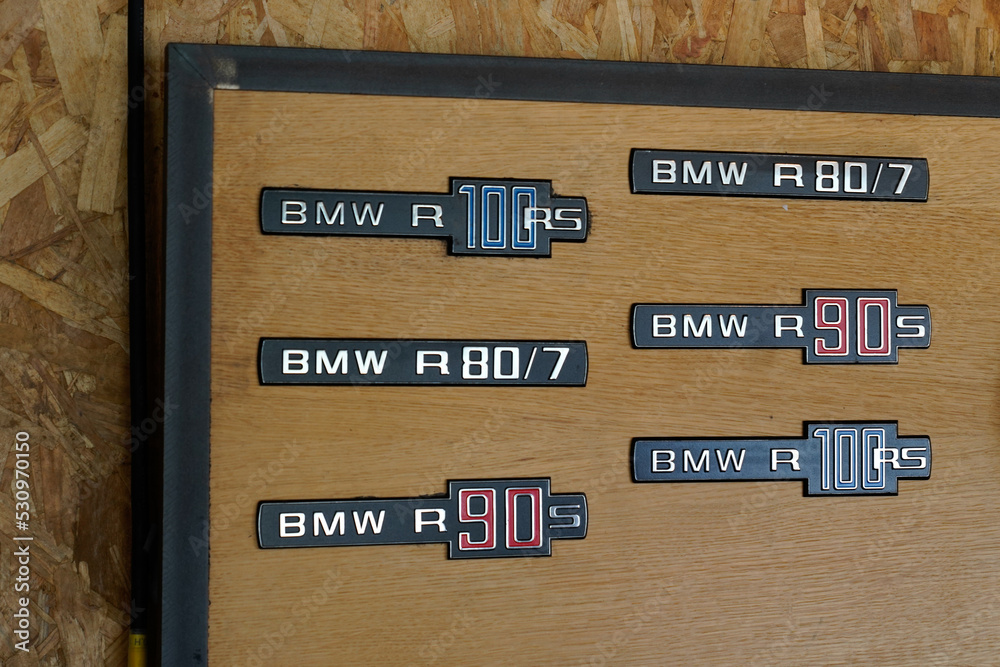 bmw motorrad motorcycle new retrol logo sign and brand text for ...