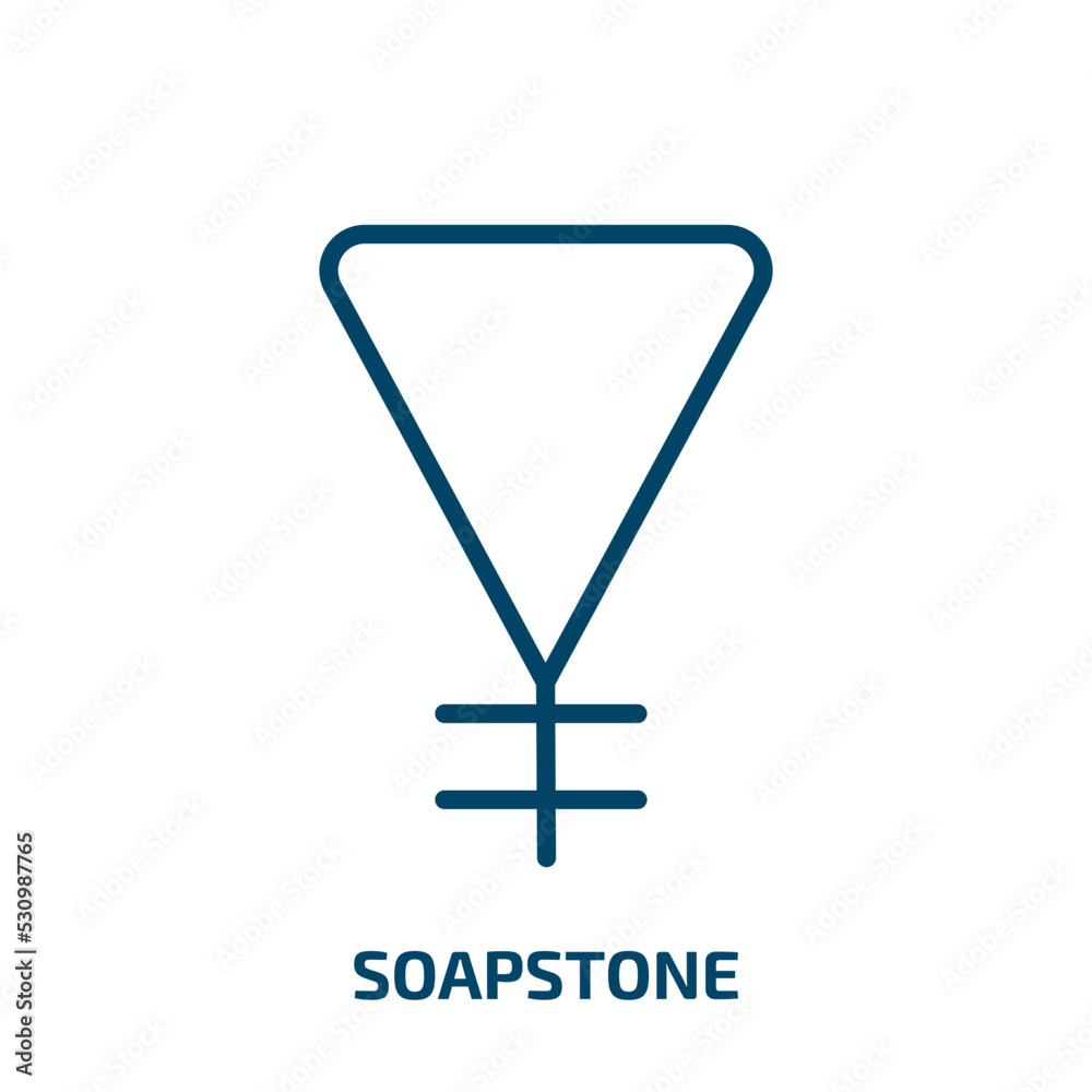 soapstone icon from zodiac collection. Thin linear soapstone, zinc ...