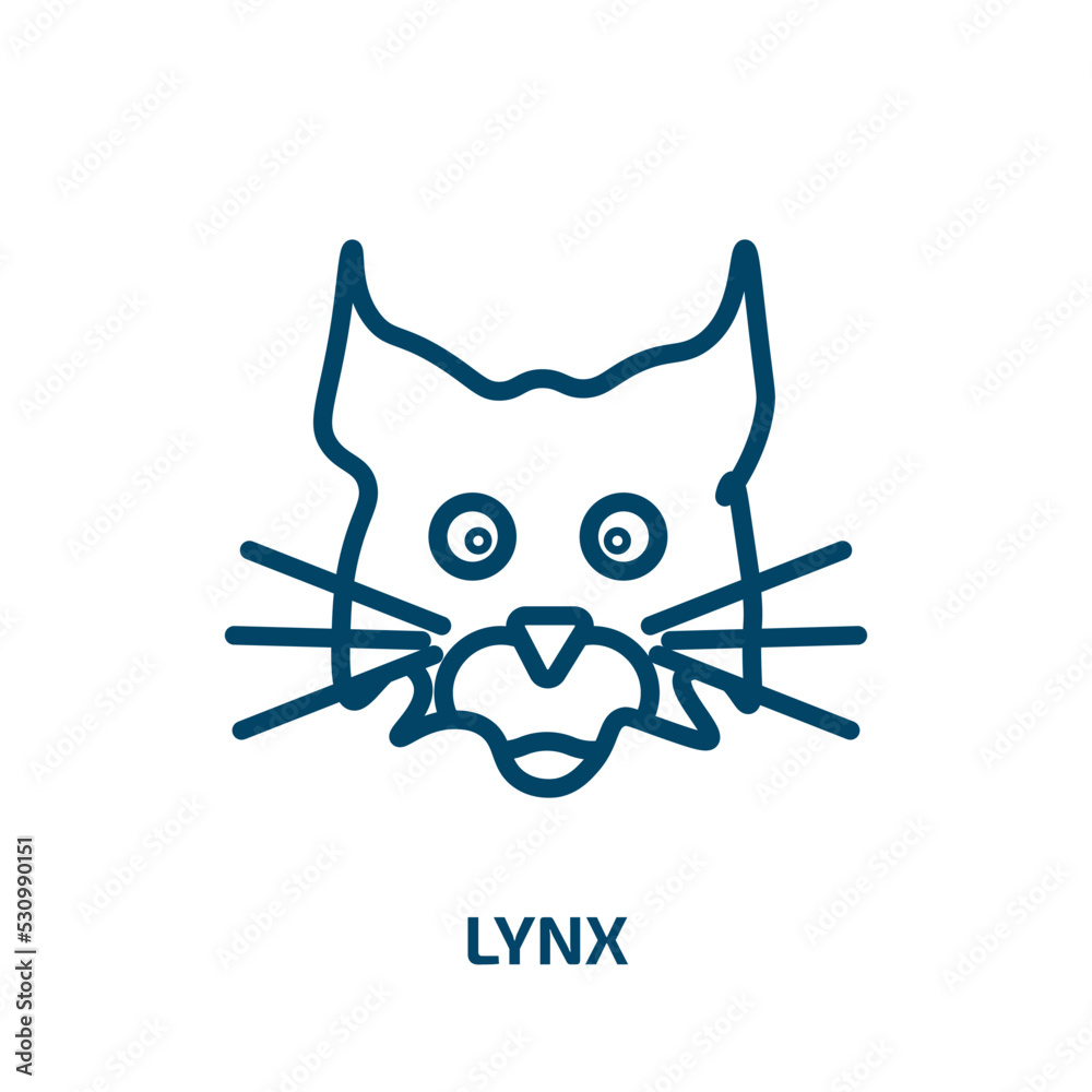 lynx icon from animals collection. Thin linear lynx, animal, cat ...
