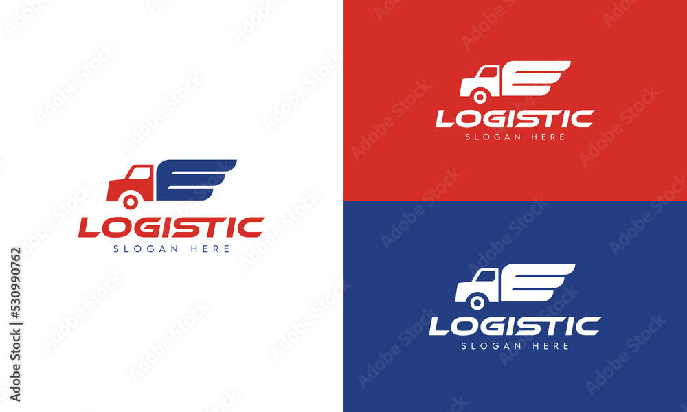 Logistic Logo Design Vector Template, Express, Trade, Global Logo ...