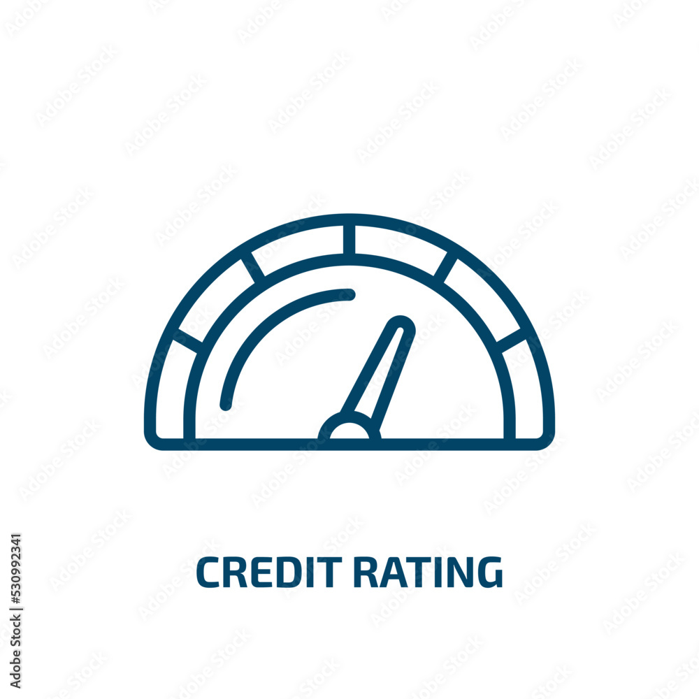 credit rating icon from general collection. Thin linear credit rating ... credit rating icon from general collection. Thin linear credit rating ...