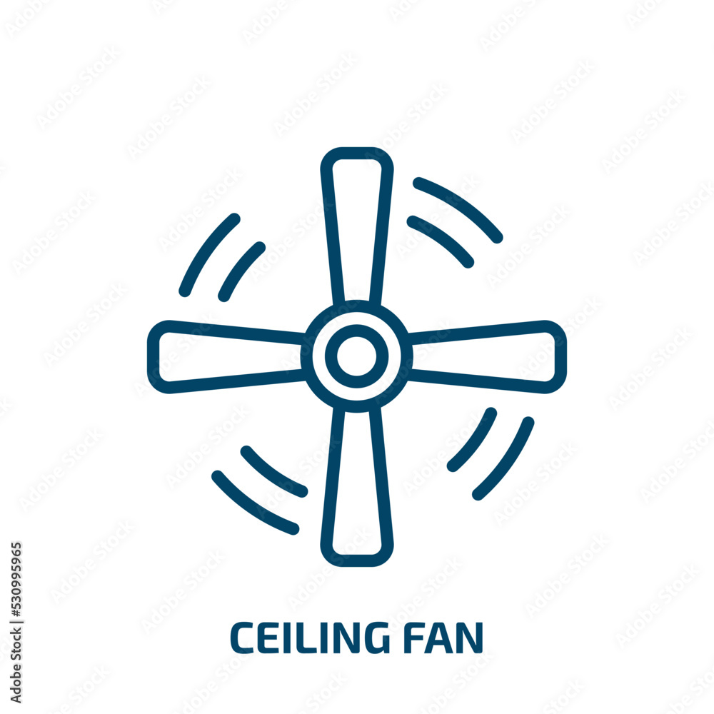Ceiling Fan Icon From Electronic Devices Collection Thin Linear Ceiling Fan Ceiling Propeller