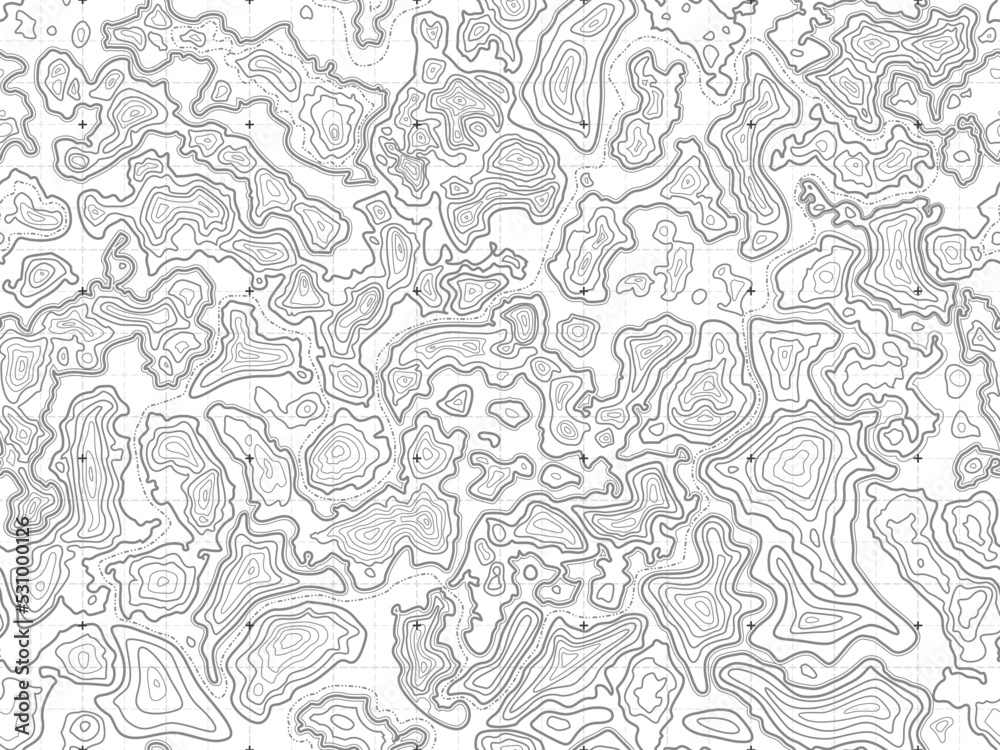 Topographic map background. Topo lines pattern, abstract relief and ...