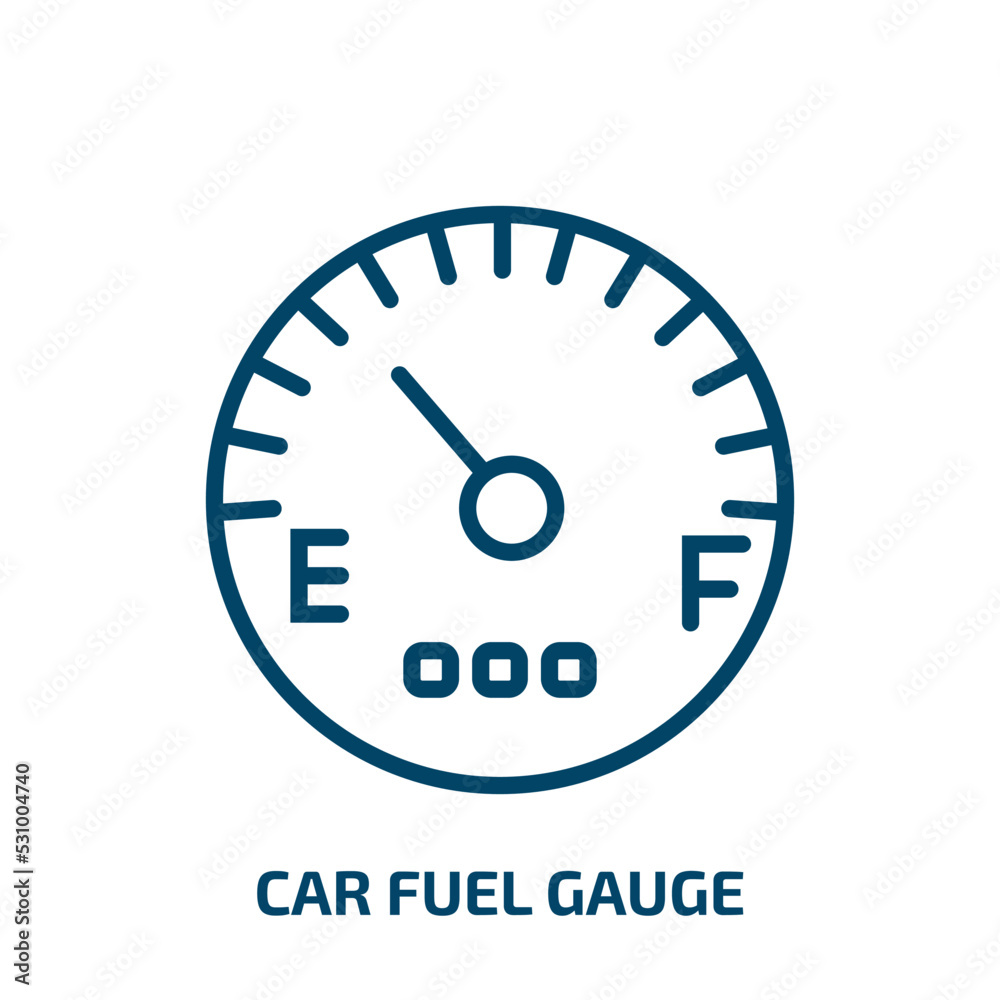 car fuel gauge icon from car parts collection. Thin linear car fuel ...