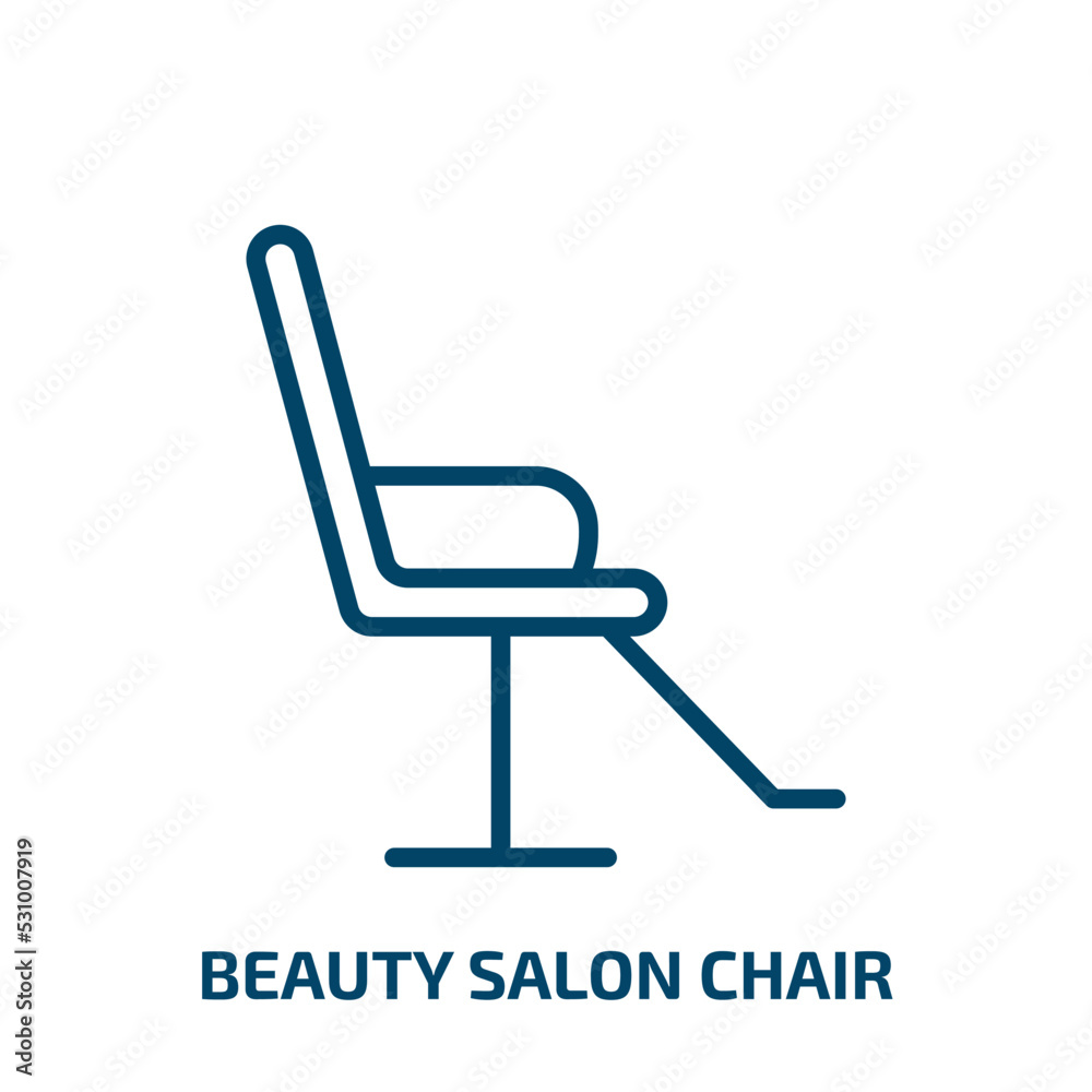 beauty salon chair icon from beauty collection. Thin linear beauty ...