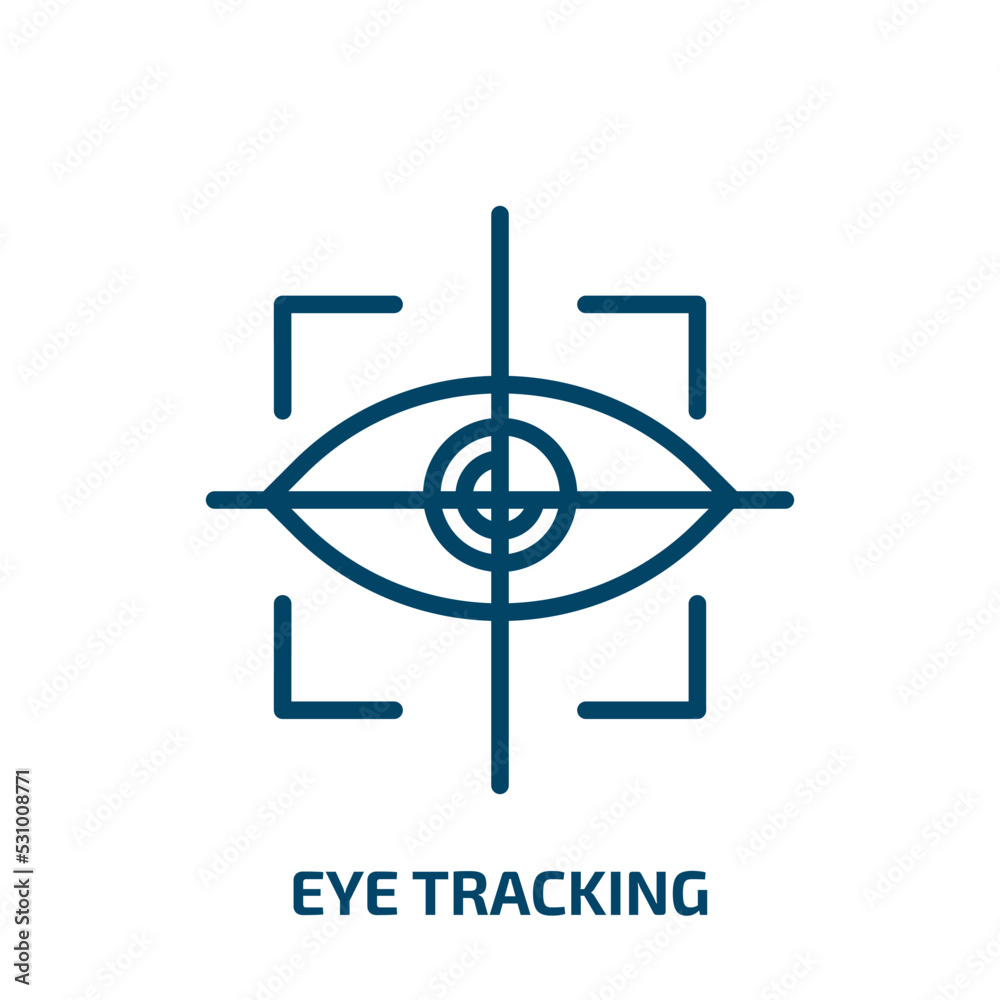 eye tracking icon from artificial intellegence and future technology ...