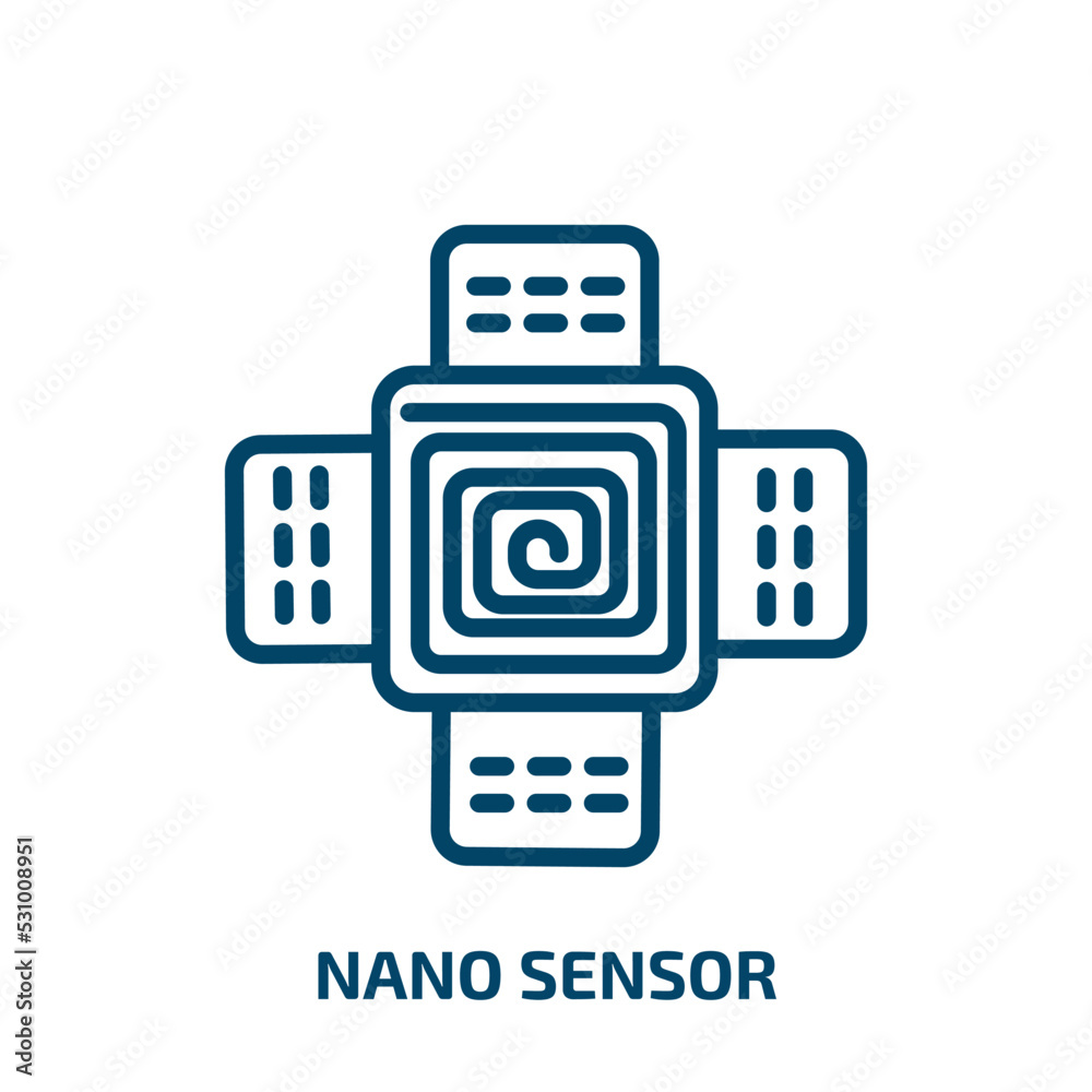 nano sensor icon from artificial intellegence and future technology ...