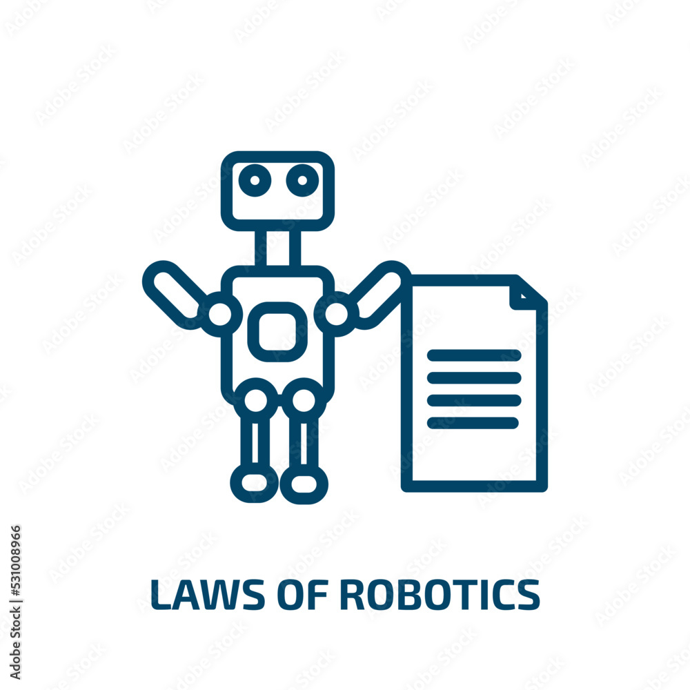 laws of robotics icon from artificial intellegence and future ...
