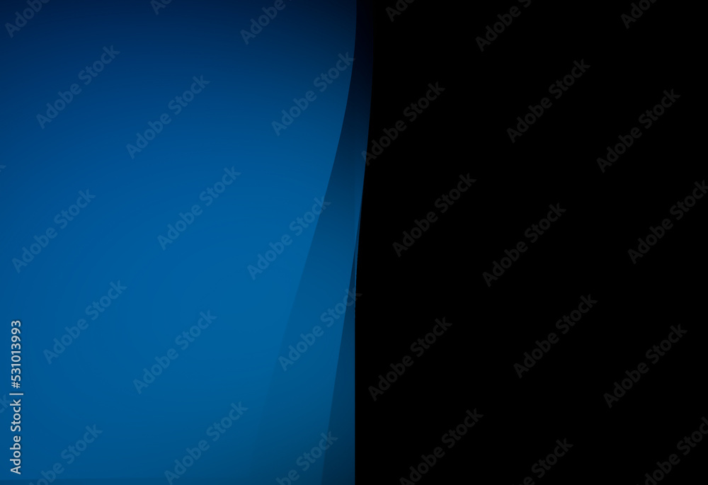 Beautiful blue pattern illustration on black background and soft ...