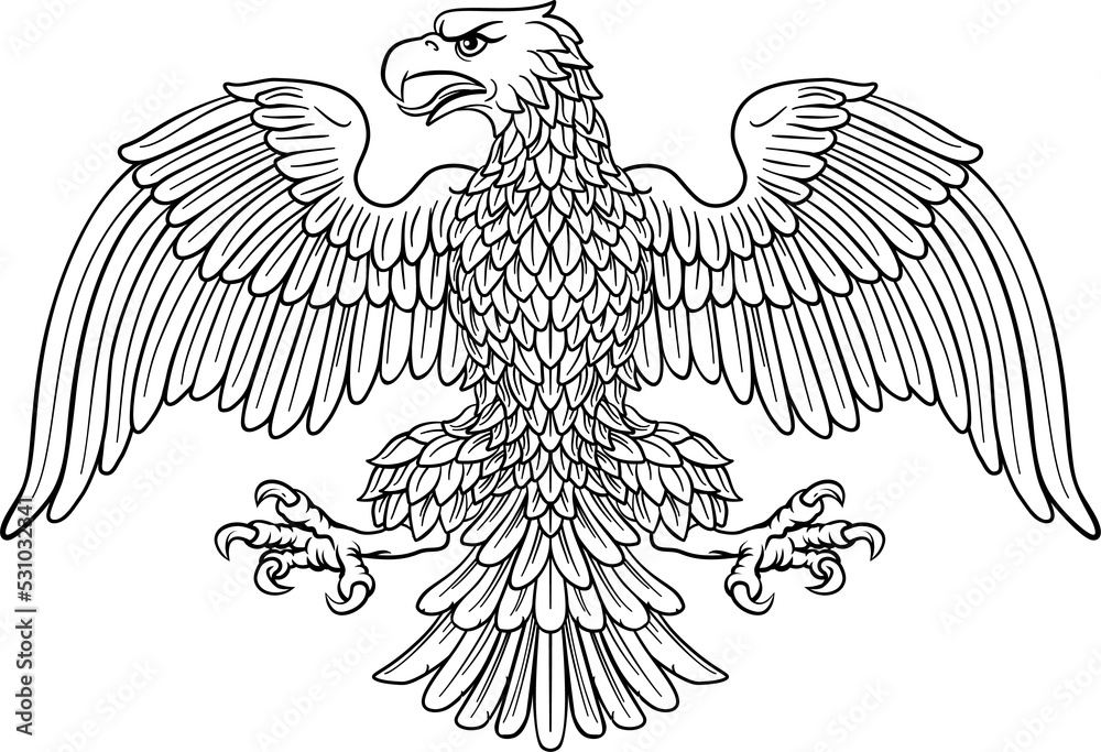 Eagle Imperial Heraldic Symbol Stock Illustration | Adobe Stock