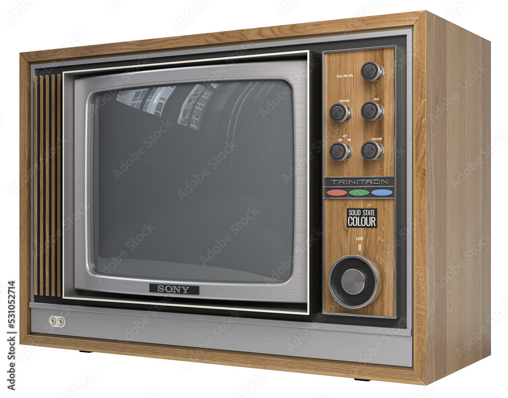 Vintage Sony Trinitron TV Stock Photo | Adobe Stock
