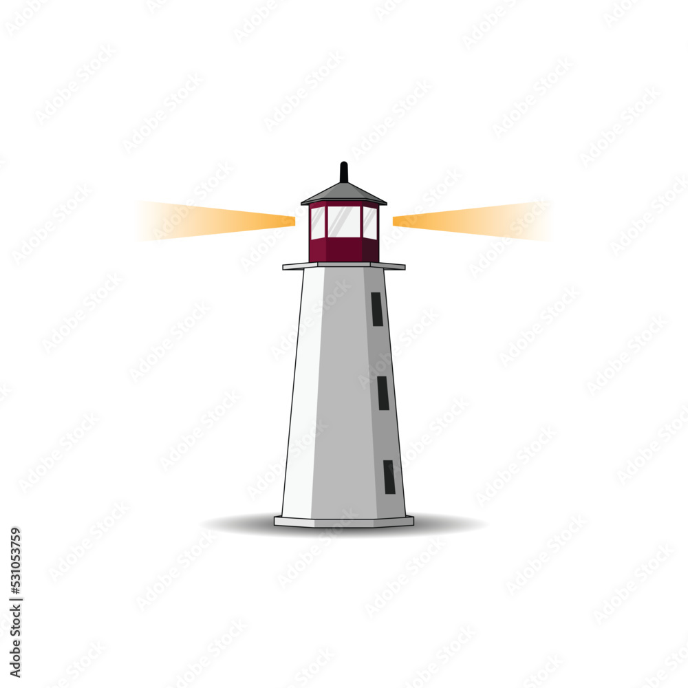 Lighthouse vector art and graphics Stock Vector | Adobe Stock