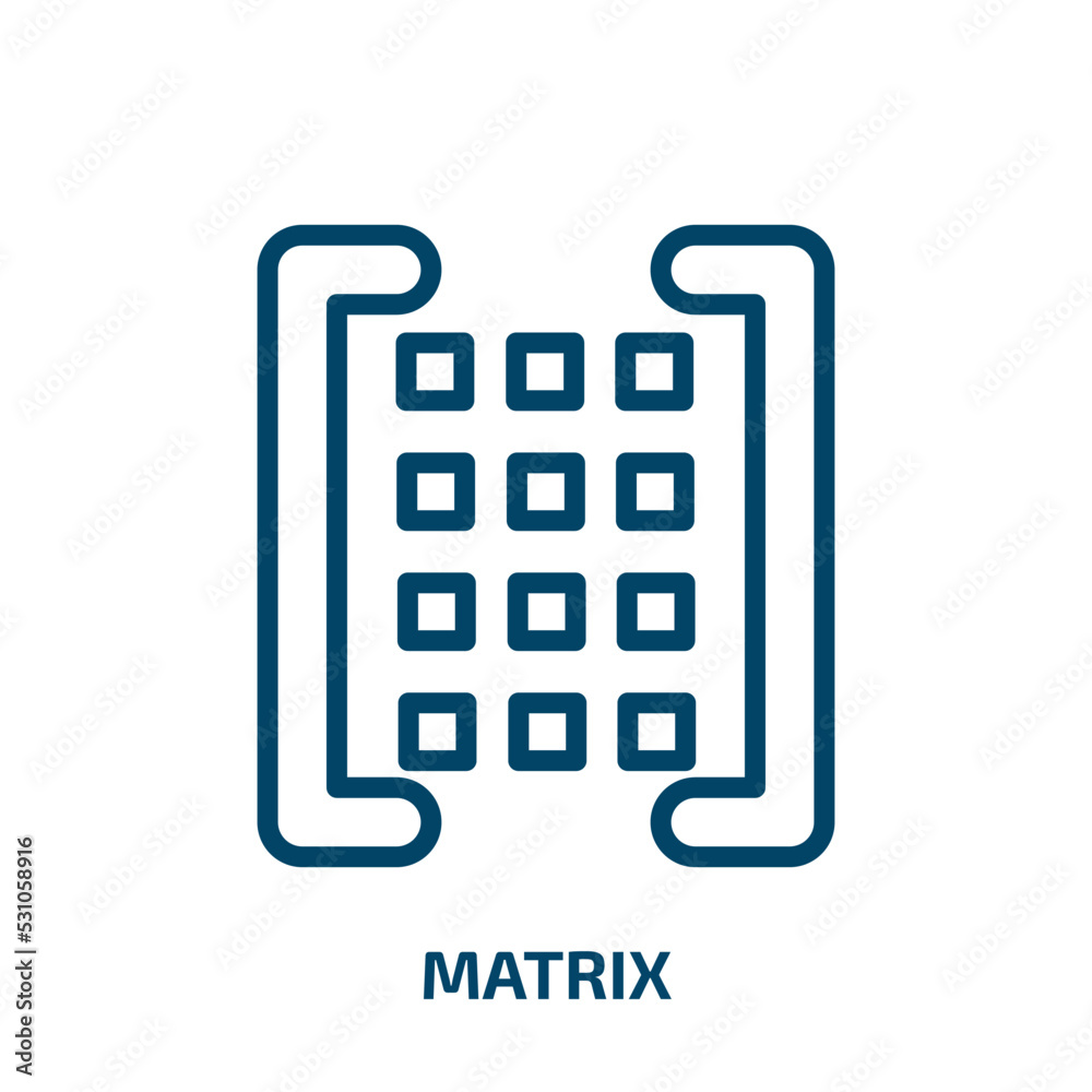 matrix icon from people collection. Thin linear matrix, business ...