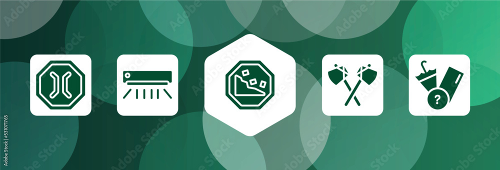 pictograms filled icon set isolated on abstract background. glyph icons ...