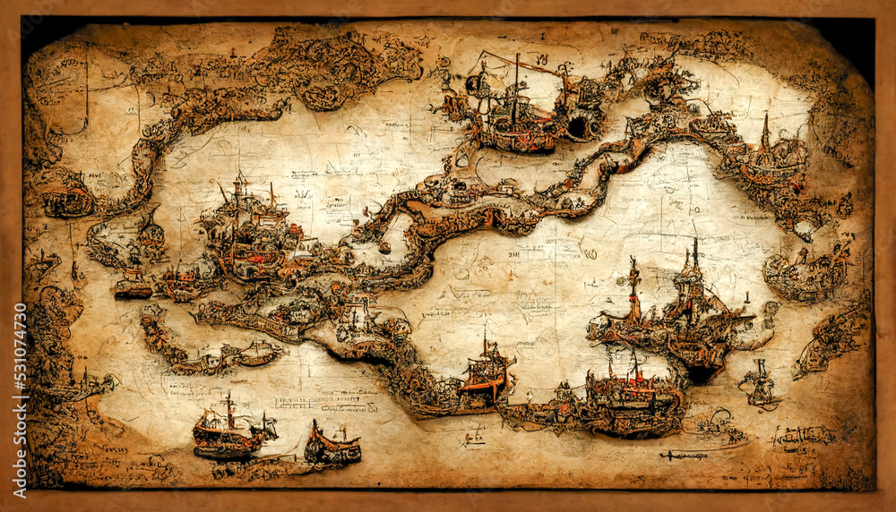 Authentic Pirate Map