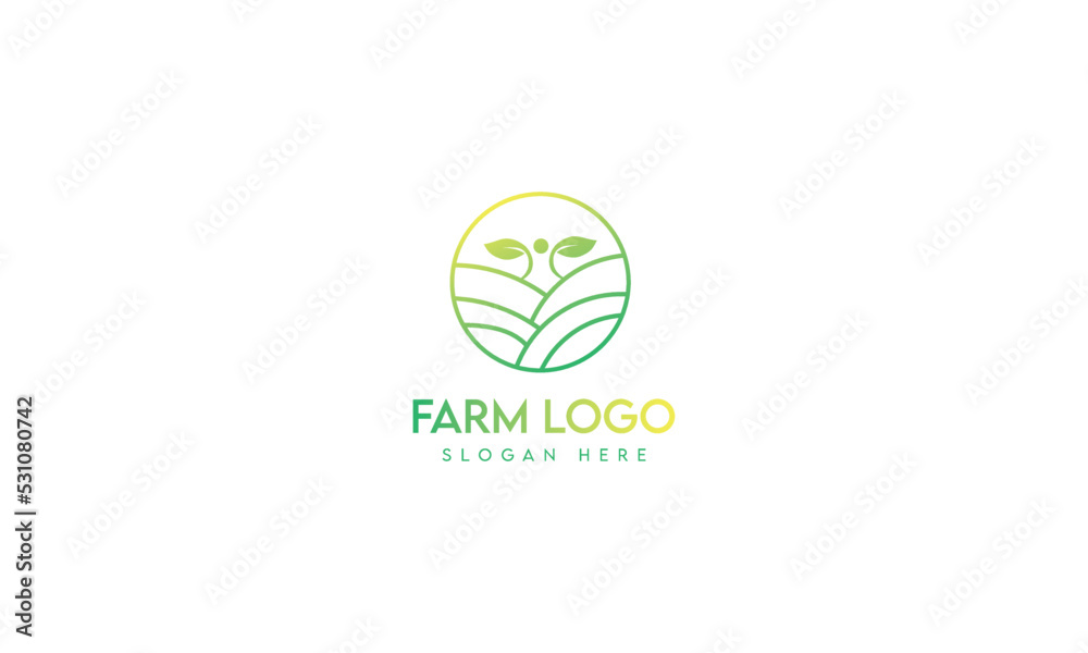 Farm Logo Design Template, Natural, Agriculture, Farming Logo Vector ...