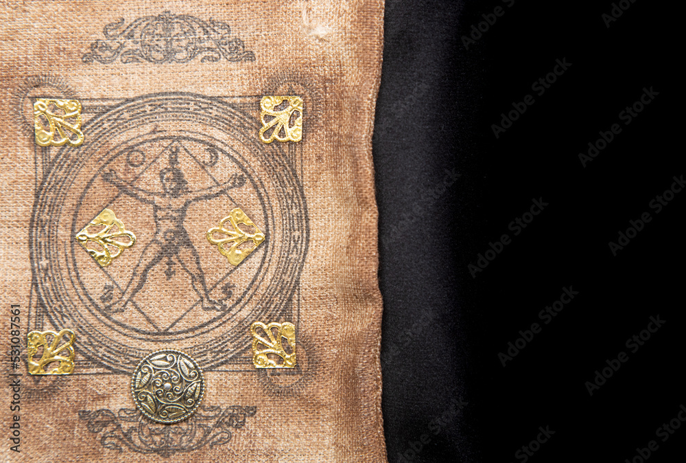 Ancient esoteric witchcraft background. Occultims and paganism old ...