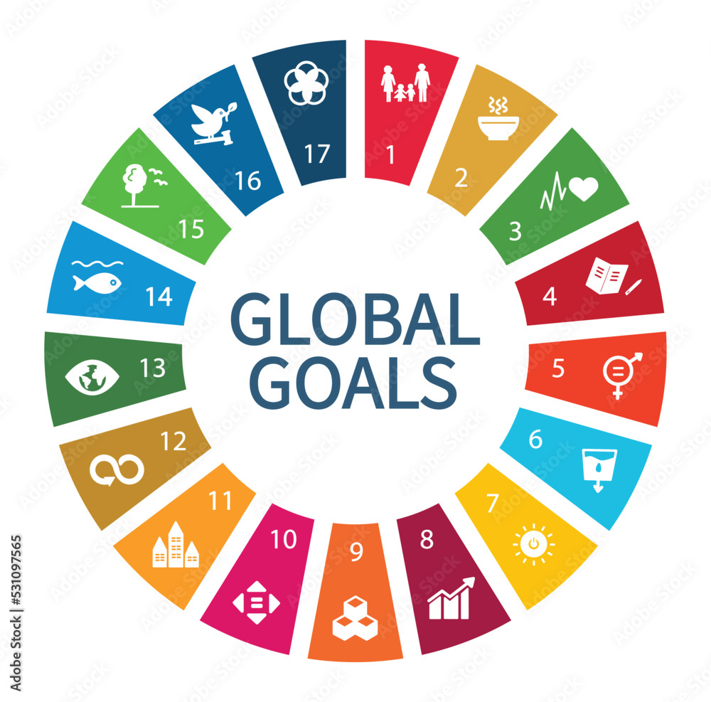 Sustainable Development Goals Logo, Agenda 2030. Vector illustration EPS 10 Stock Vector | Adobe ...
