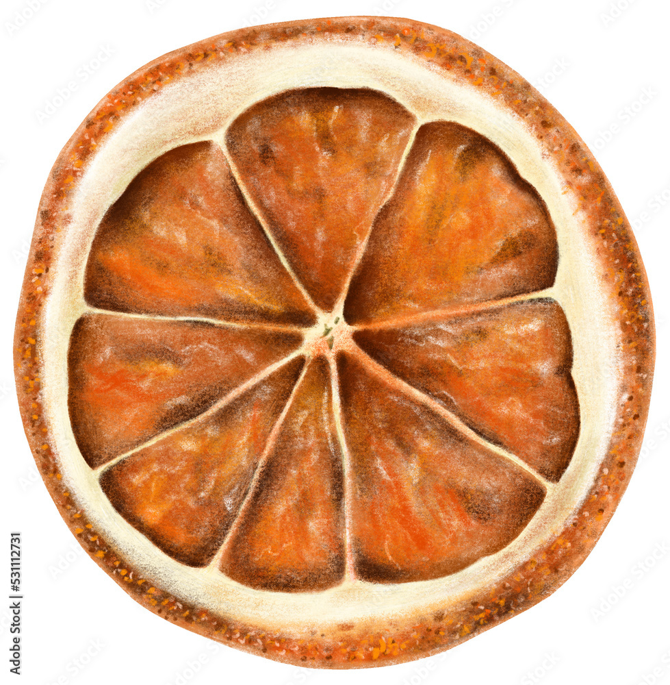 Transparent Background oven dried orange slice Illustration Png ...